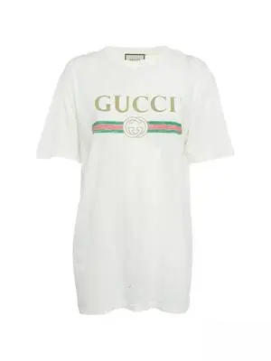 Gucci Logo-print Distressed T-shirt