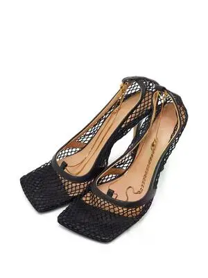 Bottega Veneta Mesh Heeled Pumps - Black