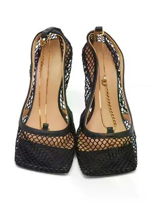 Bottega Veneta Mesh Heeled Pumps - Black