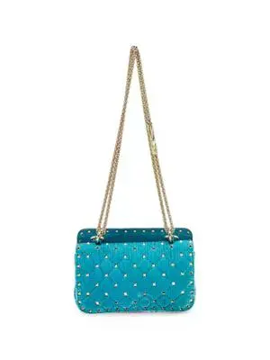 Valentino Garavani Rockstud Spike Shoulder Bag - Blue