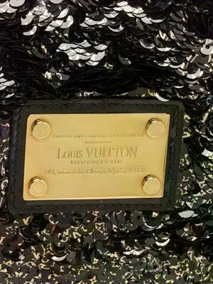 LOUIS VUITTON 2010 Pochette Rococo Sequin-embellished Clutch Bag