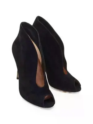GIANVITO ROSSI Vamp Peep-toe Heeled Ankle Boots