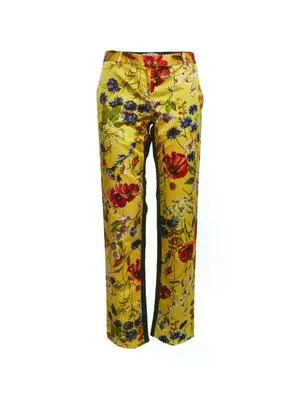 Dolce & Gabbana Floral-print Jeans - Yellow