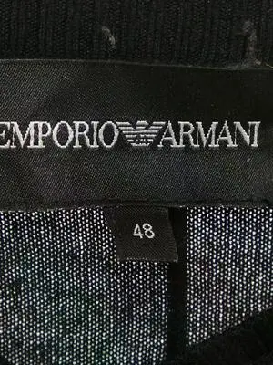 Emporio Armani V-neck Sweater With Embroidered Logo