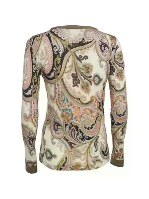 Etro Paisley-print Long-sleeved T-shirt