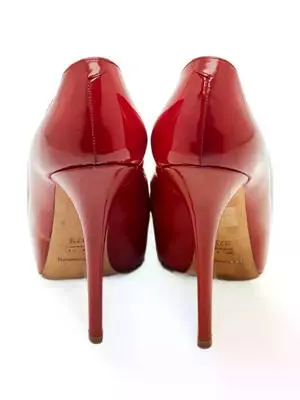 Dolce & Gabbana Patent-leather Platform Pumps - Red