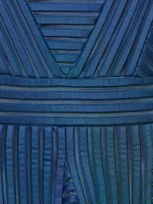 Maje Striped Mesh-panel Minidress