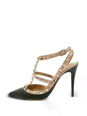 Valentino Garavani Rockstud Ankle-strap Pumps - Black