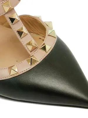 Valentino Garavani Rockstud Ankle-strap Pumps - Black
