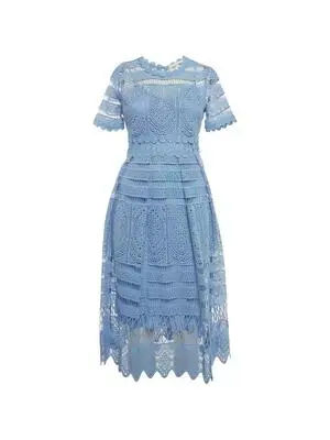 Maje Roseray Lace Midi Dress