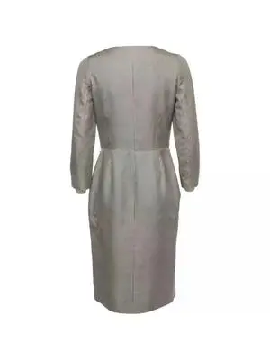 Dior Houndstooth Midi Dress