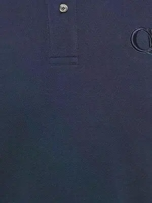 Dior Logo Embroidered Polo Shirt - Blue