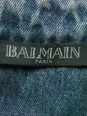 Balmain Faded Denim Sleeveless Shirt