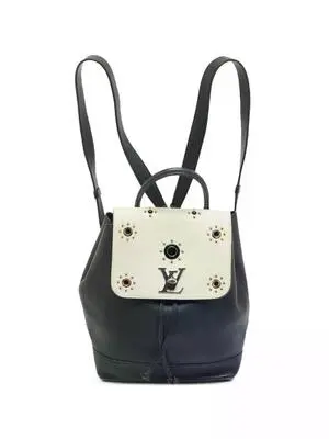 LOUIS VUITTON 2017 Lockme Mechanical Flowers Backpack
