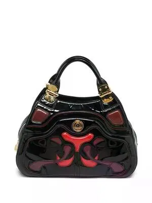 Alexander McQueen Turnlock Patent Leather Tote Bag - Black