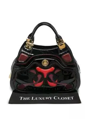 Alexander McQueen Turnlock Patent Leather Tote Bag
