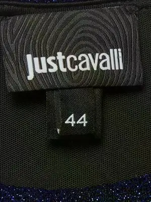 Just Cavalli Maxi Lurex Knit Jersey Dress - Black