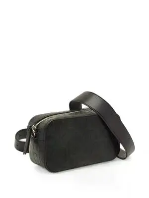 Dkny Monogram-embossed Leather Camera Bag