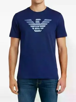 Emporio Armani Logo-print Short-sleeve T-shirt - Blue