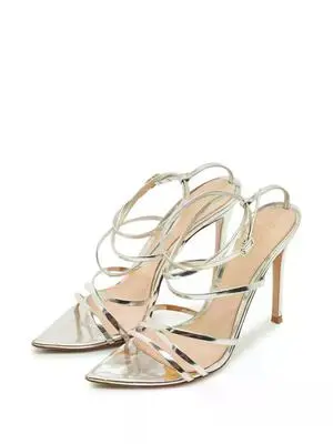 GIANVITO ROSSI Tone Patent Leather Ettie Ankle-strap Sandals