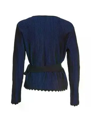 Diane Von Furstenberg Striped-pattern Wrap Top