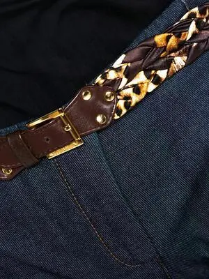 Roberto Cavalli Leopard-print Trim Trousers