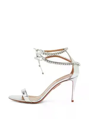 AQUAZZURA Embellished Ankle-wrap Sandals