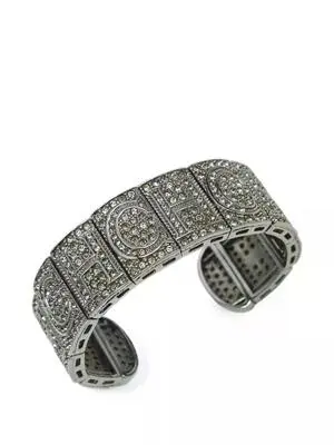Carolina Herrera Ch Crystal-embellished Cuff Bracelet