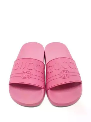 Gucci Logo-embossed Pool Slides