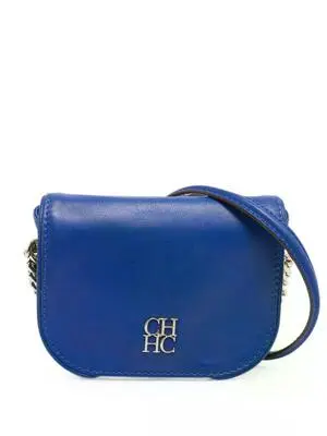 Carolina Herrera Baltazar Flap Cross Body Bag - Blue