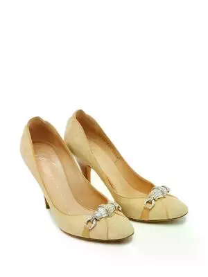 GIUSEPPE ZANOTTI Crystal-embellished Suede Stiletto Pumps