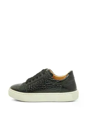CHRISTIAN LOUBOUTIN Vierissima Croc-embossed Sneakers - Black
