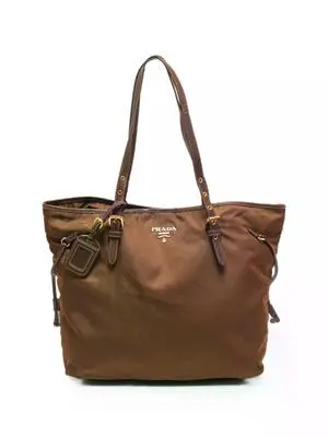 Prada Double-handle Tote Bag - Brown