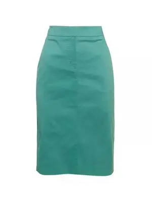 Max Mara Gabardine Knee-length Skirt - Blue