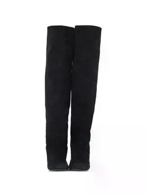 GIUSEPPE ZANOTTI Suede Knee-high Boots - Black