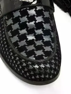 JIMMY CHOO Patent-leather Penny Loafers