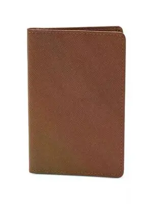 LOUIS VUITTON 2004 Taiga Leather Card Holder - Brown