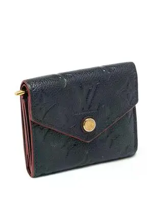 LOUIS VUITTON 2020 Zoe Tri-fold Leather Wallet - Blue