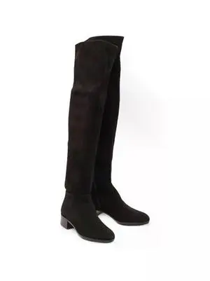 Alaïa Leather Suede Finish Knee-high Boots