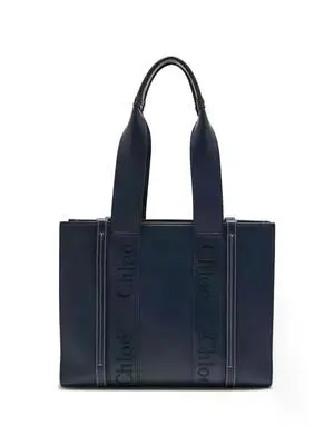 Chloé Medium Woody Tote Bag - Blue