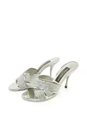Dolce & Gabbana Crystal-embellished Criss-cross Sandals