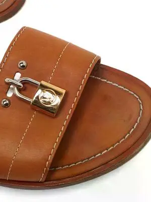 LOUIS VUITTON Lock It Padlock Sandals