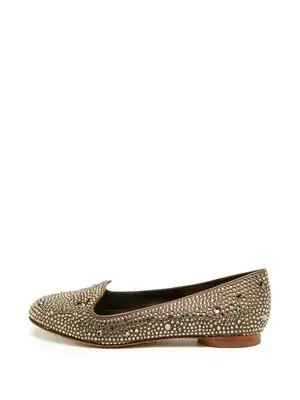 GINA Crystal-embellished Ballet Flats