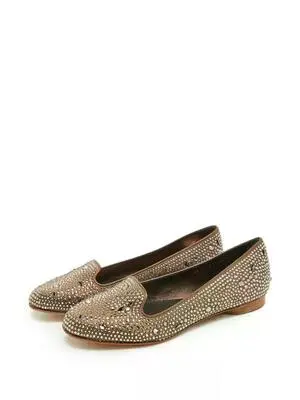 GINA Crystal-embellished Ballet Flats