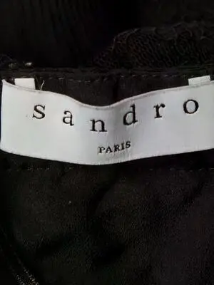 Sandro Lace Pleated Mini Dress