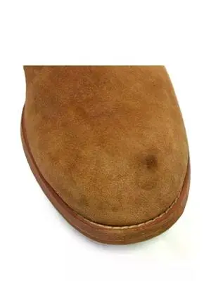 JIMMY CHOO Suede Buckle Detail Boots