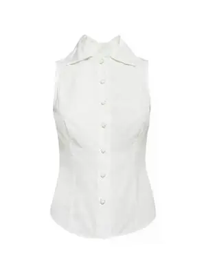 Moschino Sleeveless Shirt - White