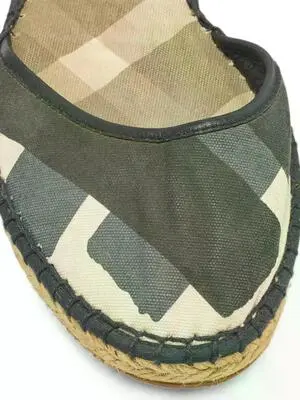 Burberry Check Ankle-strap Espadrilles