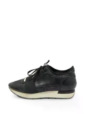 Balenciaga Race Runner Lace-up Sneakers - Black