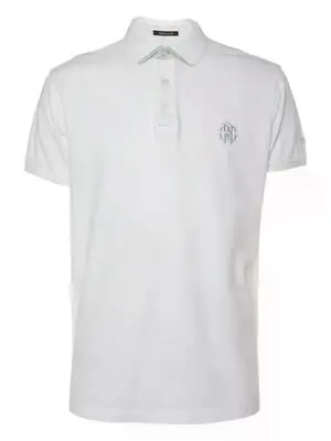 Roberto Cavalli Logo-embroidered Polo Shirt - White